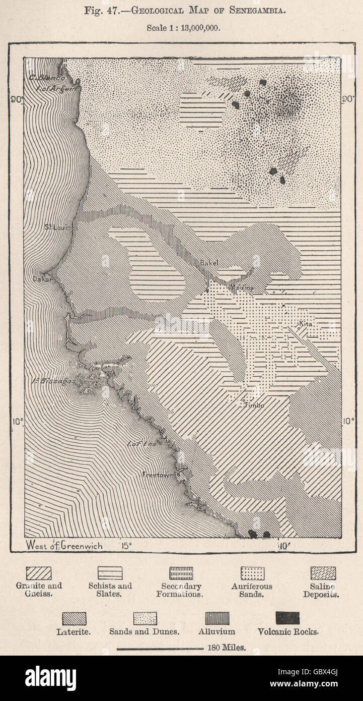 Map of senegal hi-res stock photography and images - Alamy