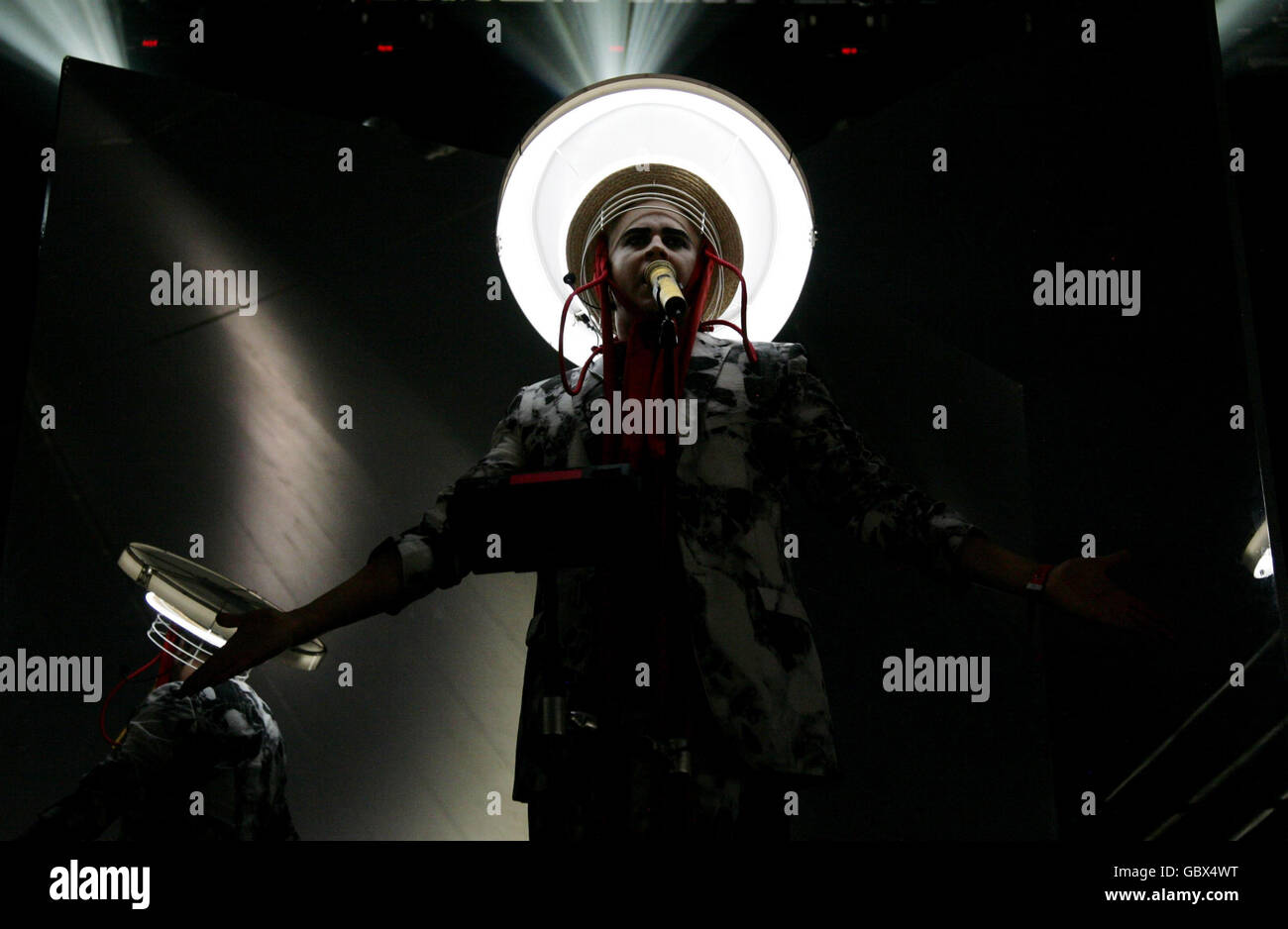 Fischerspooner perform on second stage wireless festival in hyde park ...