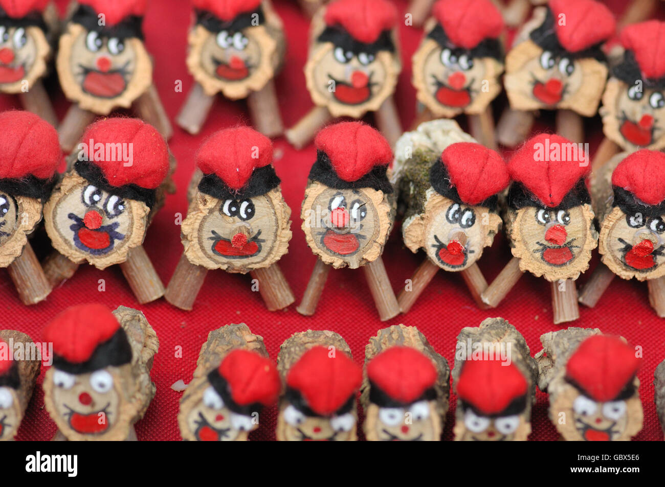 Tions de Nadal (Christmas logs), Catalan tradition, for sale at fair ...