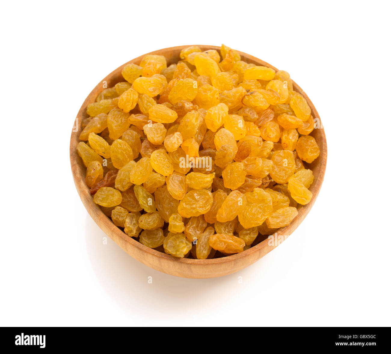 raisins in bowl isolated on white background Stock Photo - Alamy