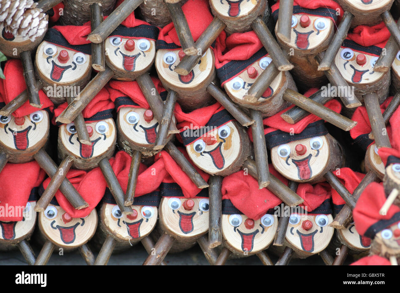 Tions de Nadal (Christmas logs), Catalan tradition, for sale at fair ...
