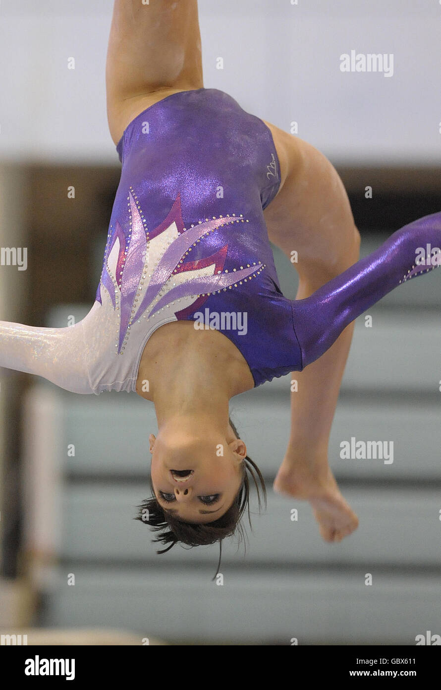 Rebecca Wing of Heathrow Gym Club competes during the individual ...