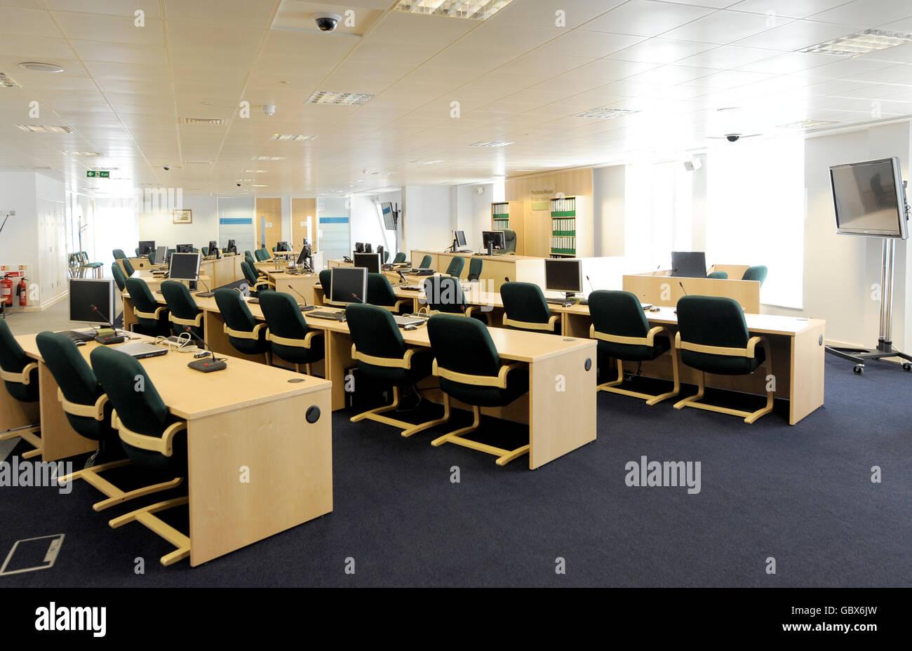 General view inside Finlaison House where the Baha Mousa inquest begins on Monday, London Stock ...