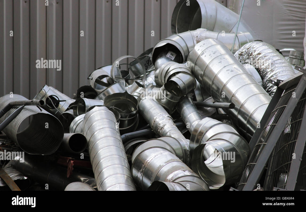 Scrap Metal Pipe Stock Photos & Scrap Metal Pipe Stock Images - Alamy