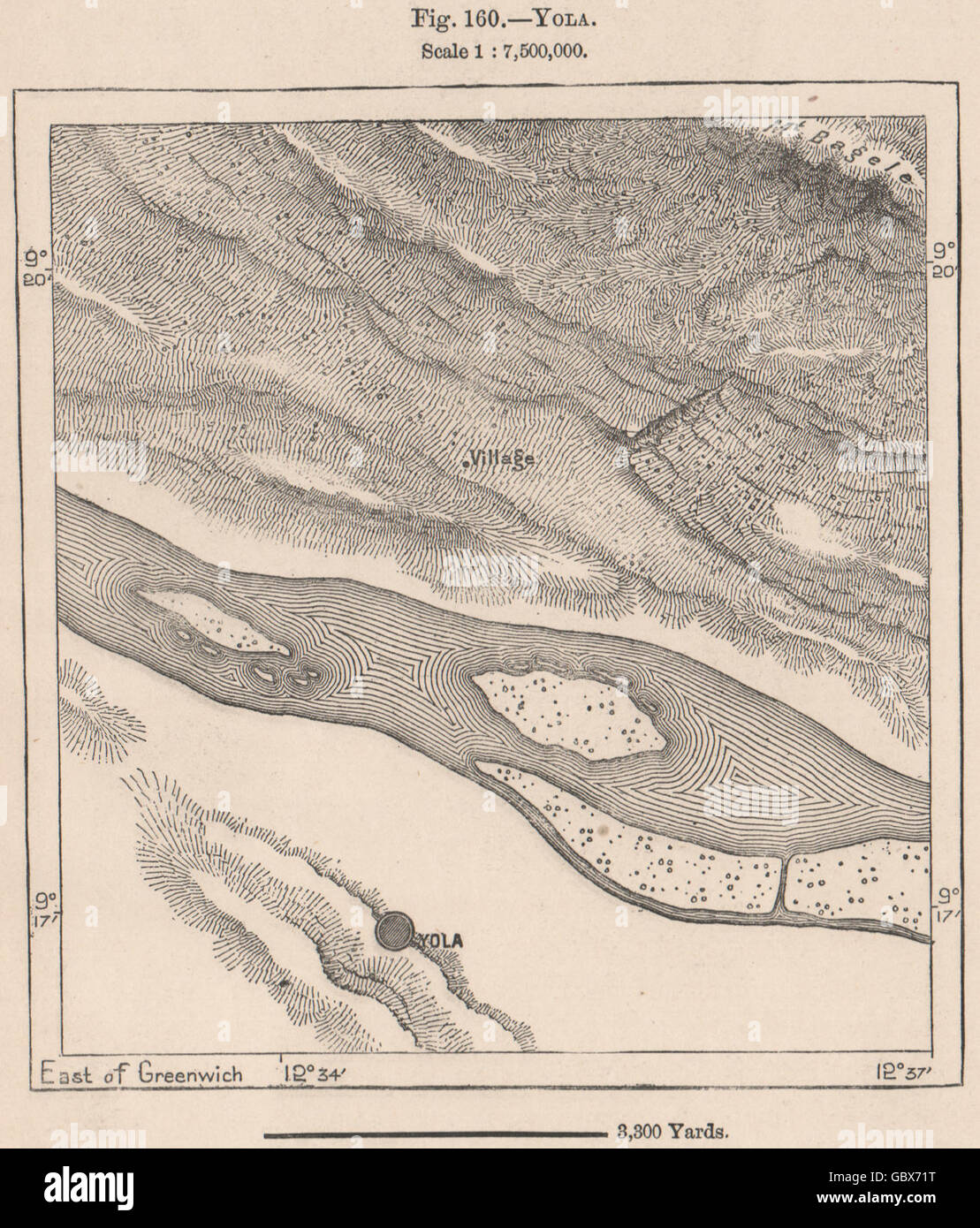 Nigeria map antique hi-res stock photography and images - Alamy