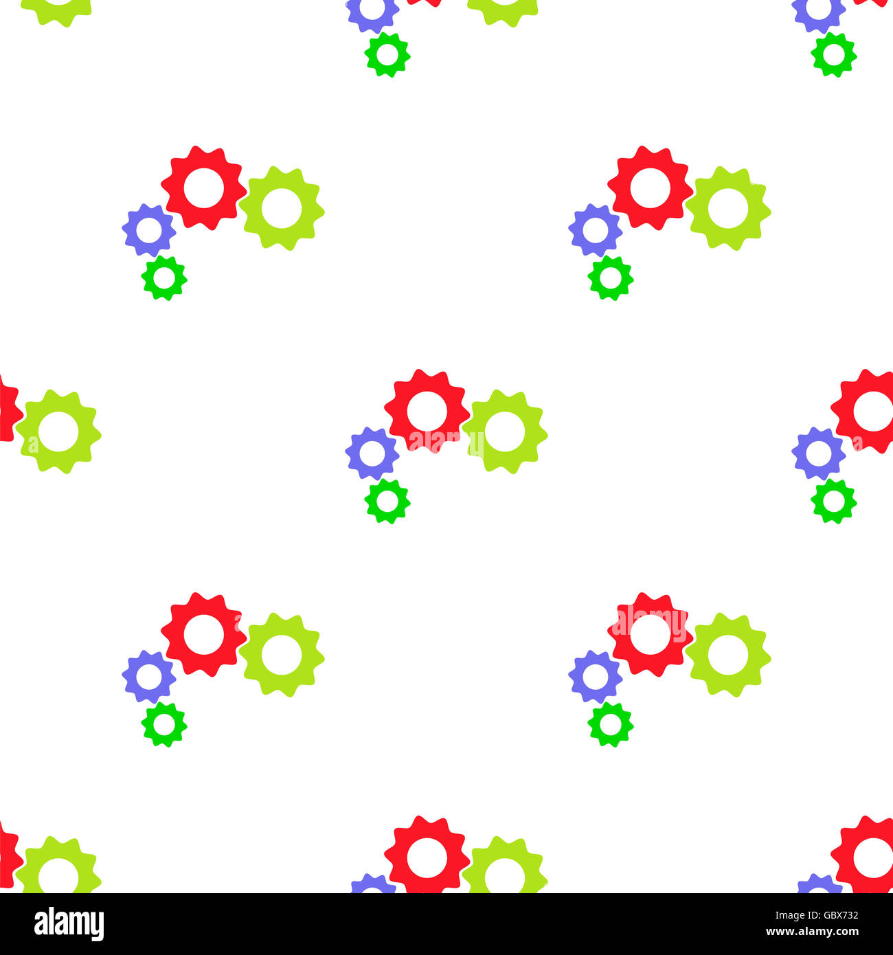 Seamless Gears Pattern Stock Photo - Alamy