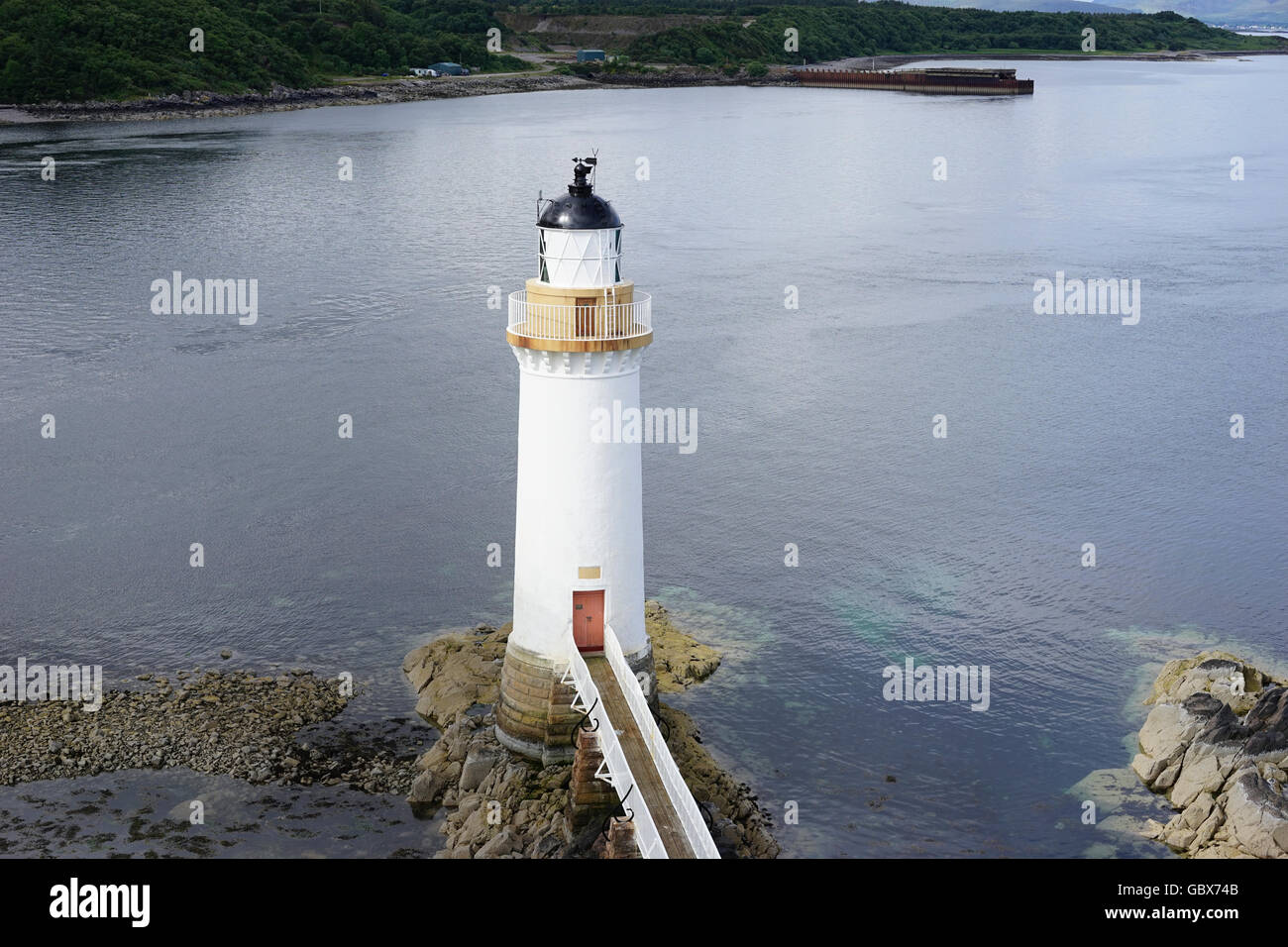 Eilean Ban Lighthouse at the side of Skye Bridge, Skye, Highland ...