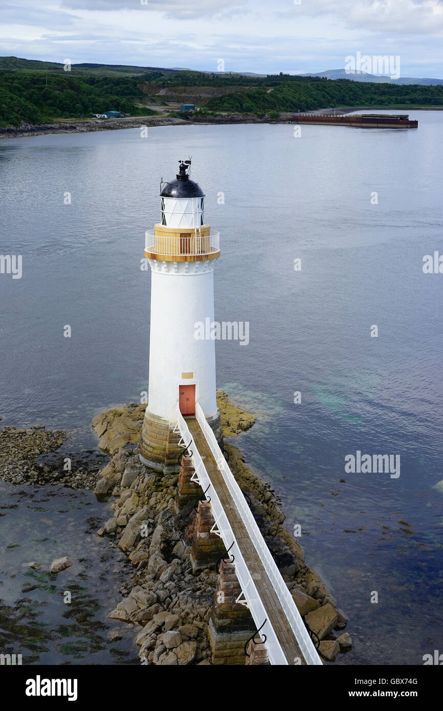 Eilean Ban Lighthouse at the side of Skye Bridge, Skye, Highland ...