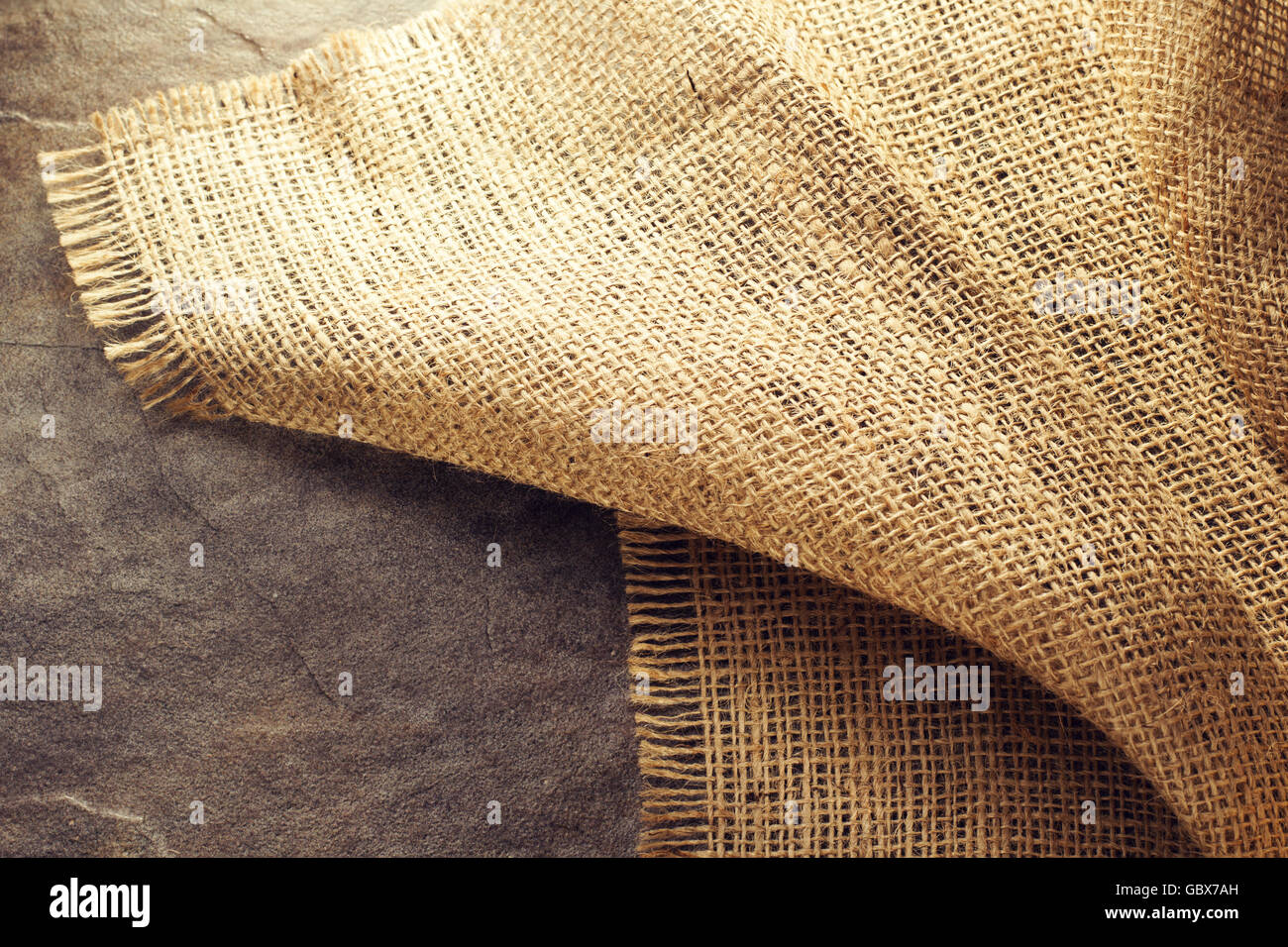 burlap hessian sacking at background texture Stock Photo - Alamy