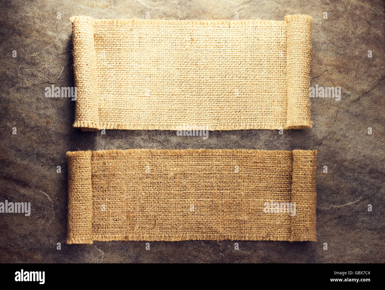 burlap hessian sacking on background texture Stock Photo - Alamy