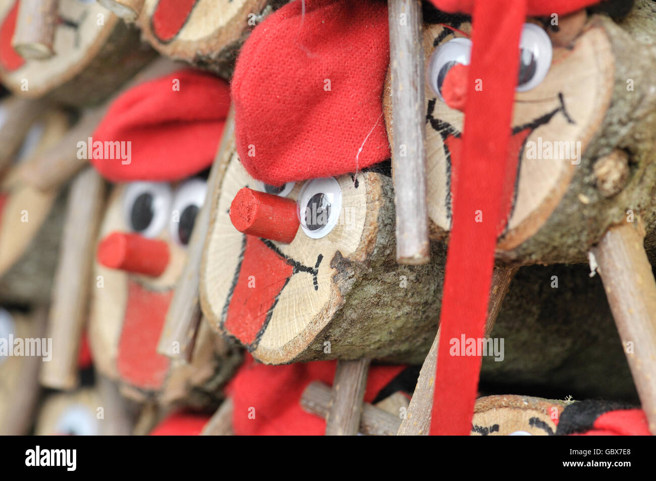Tions de Nadal (Christmas logs), Catalan tradition, for sale at fair ...