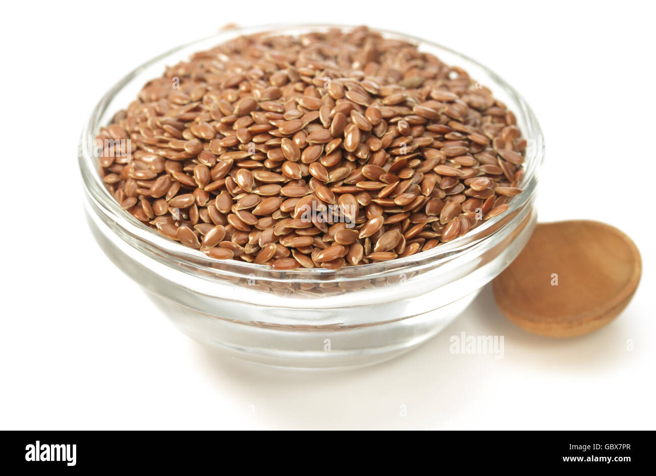 flax seeds isolated on white background Stock Photo - Alamy