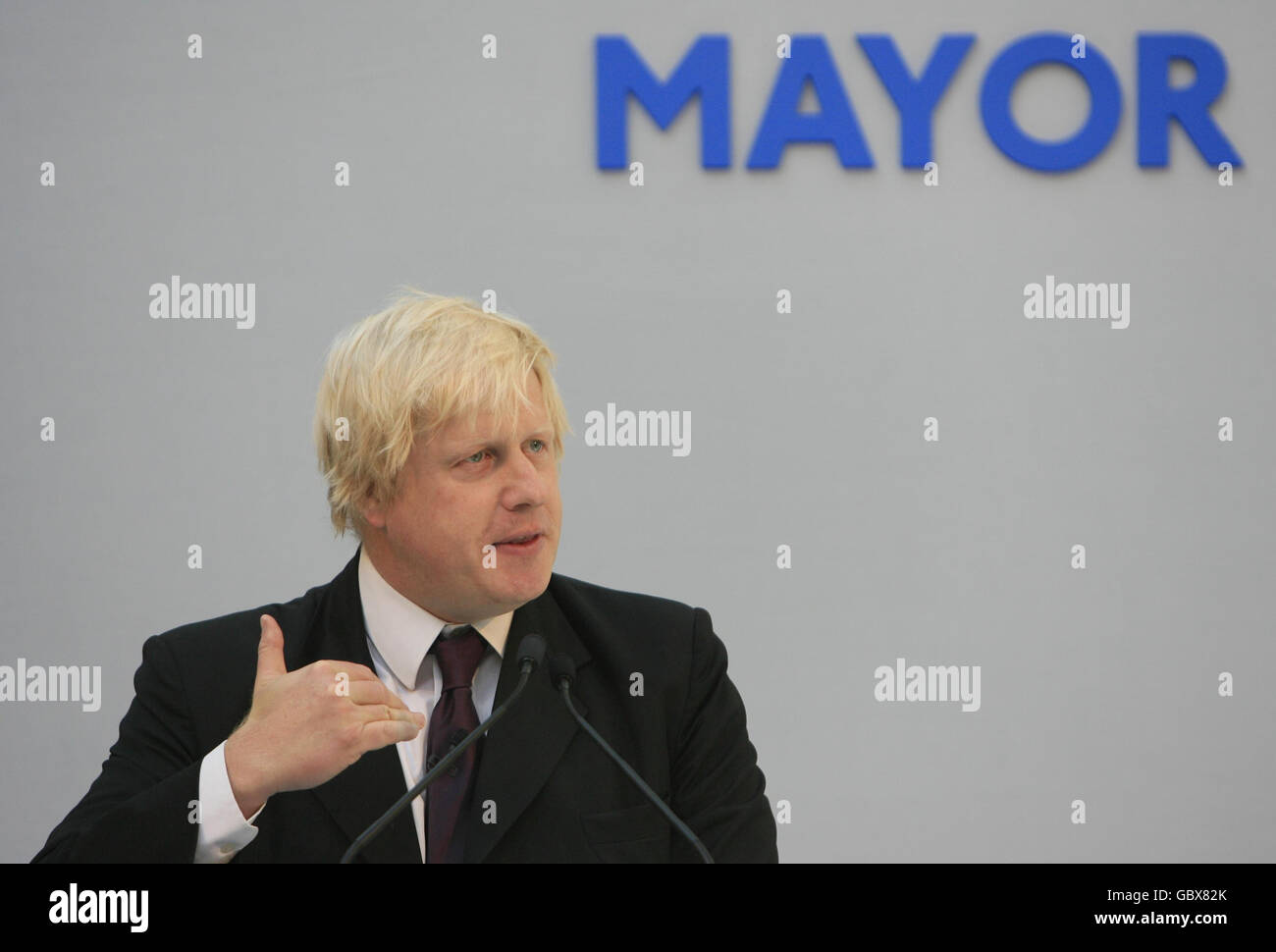 The Mayor of London Boris Johnson addresses delegates at a major ...