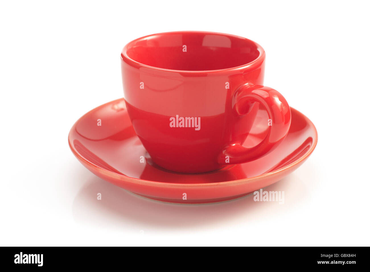 cup and saucer isolated on white background Stock Photo - Alamy