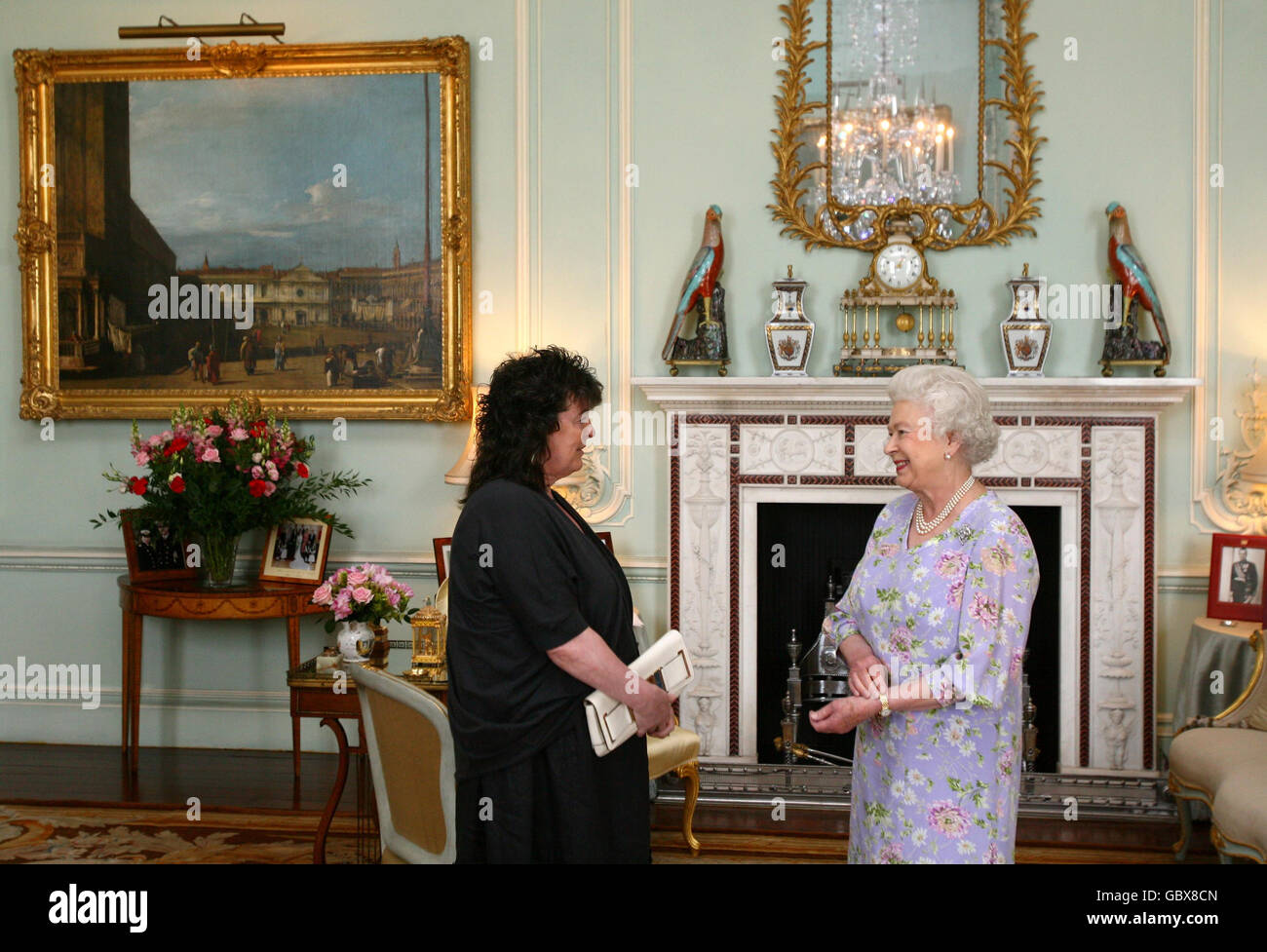 Queen Elizabeth II receives Poet Laureate Stock Photo - Alamy