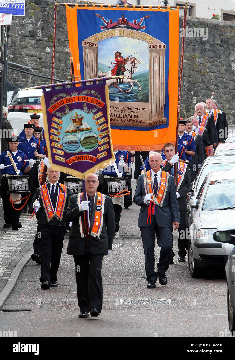 Thousands take to streets for Orange Parades Stock Photo - Alamy
