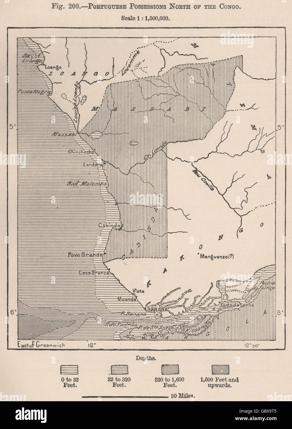 Tchiowa Province, Angola. Portuguese possessions North of the Congo ...