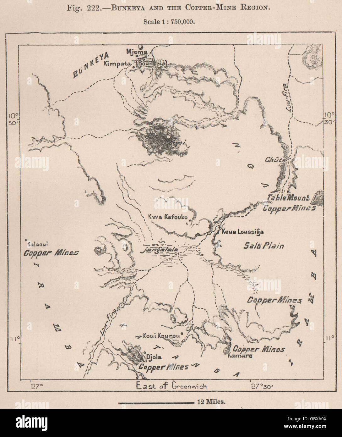 Copper map of congo hi-res stock photography and images - Alamy