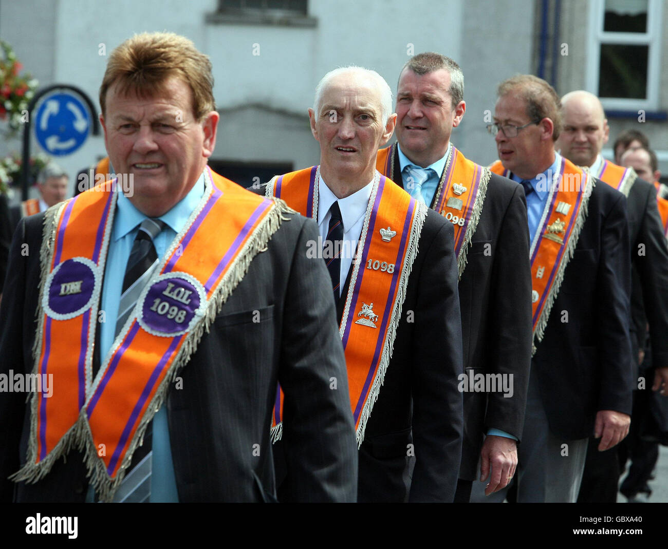 Thousands take to streets for Orange Parades Stock Photo - Alamy