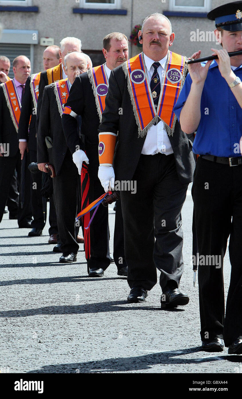 Thousands take to streets for Orange Parades Stock Photo - Alamy
