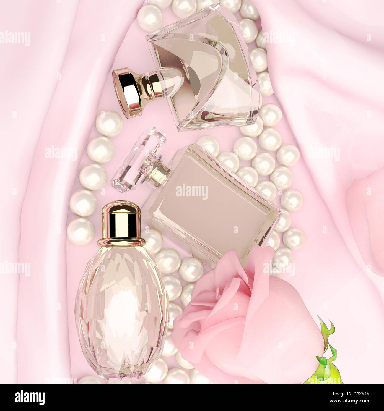 Perfume bottle flower design hi-res stock photography and images - Alamy
