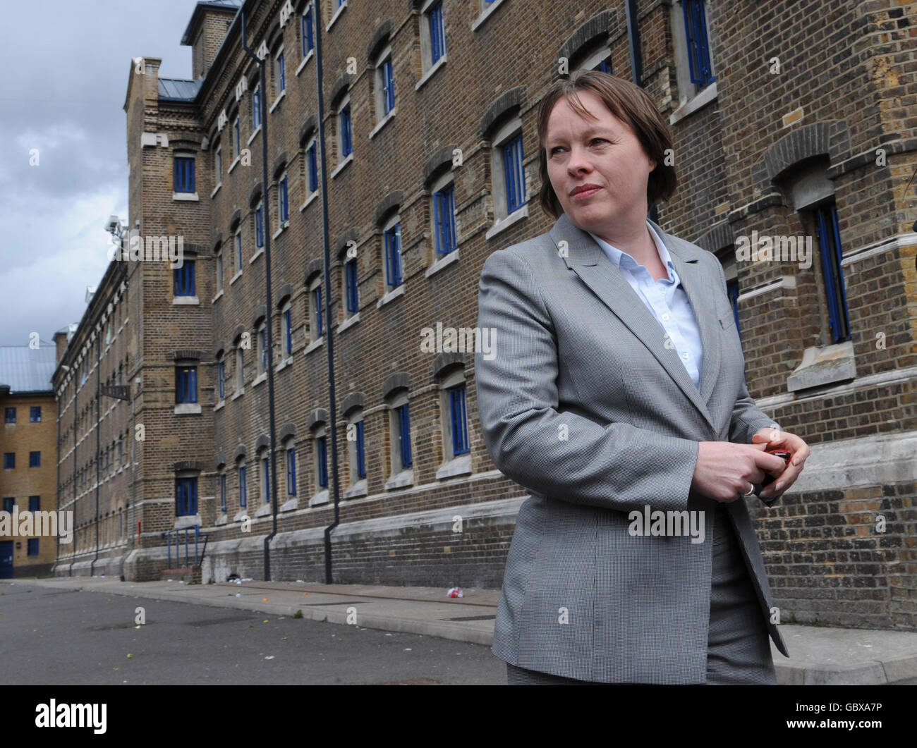 Prisons Minister Maria Eagles visits Wormwood Scrubs Prison in London ...