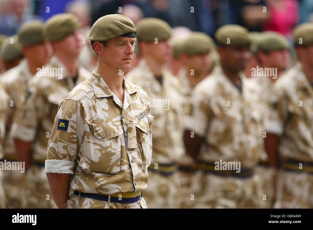 Princess of Wales' Regiment parade in Portsmouth Stock Photo - Alamy