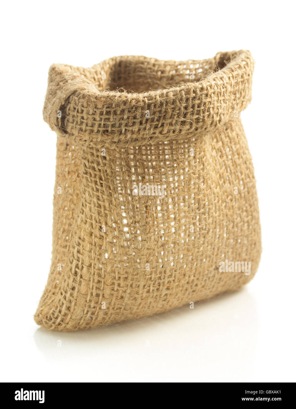 empty sack bag isolated on white background Stock Photo - Alamy
