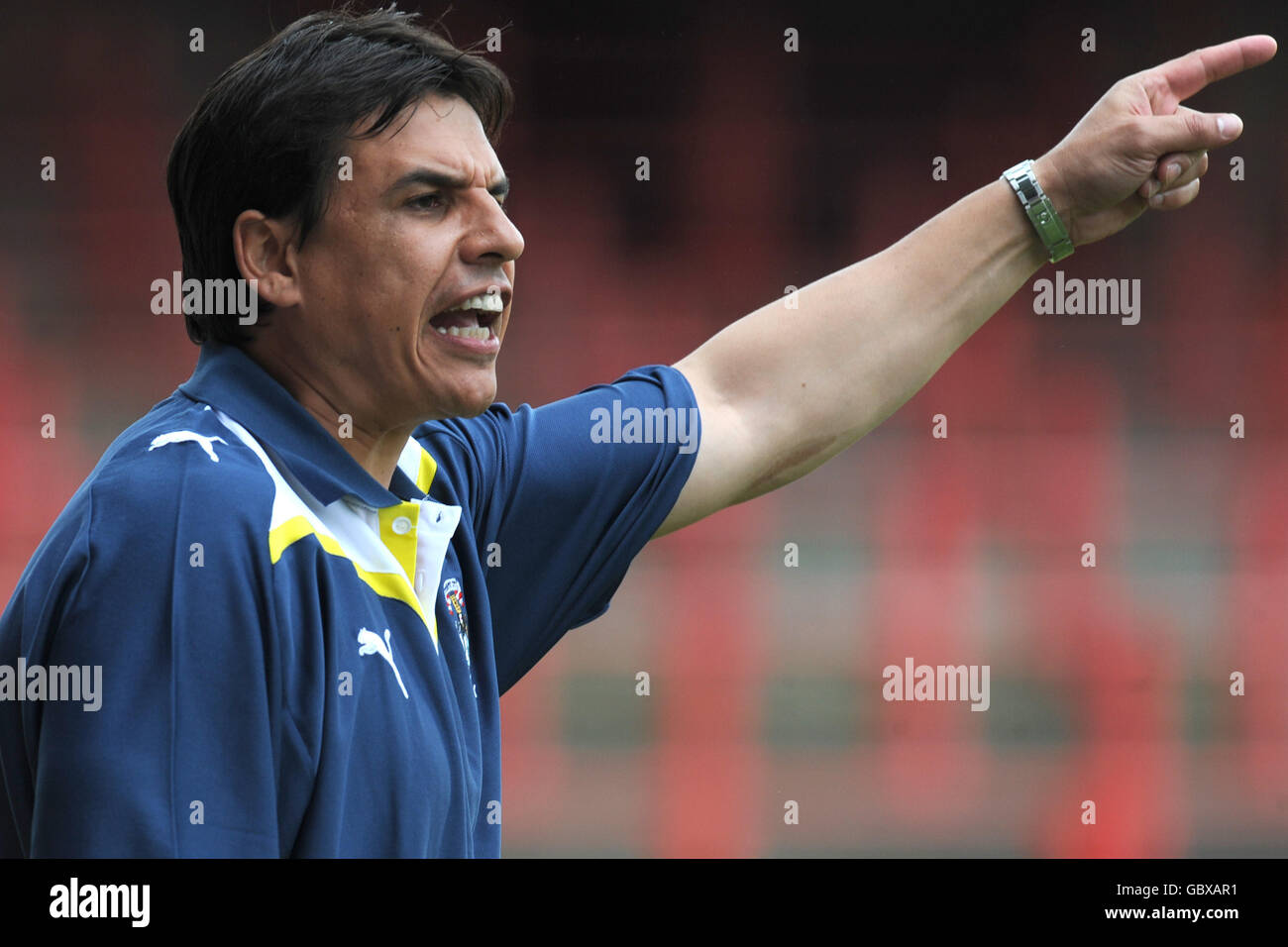 Soccer pre season friendly wrexham v coventry city racecourse ground hi ...