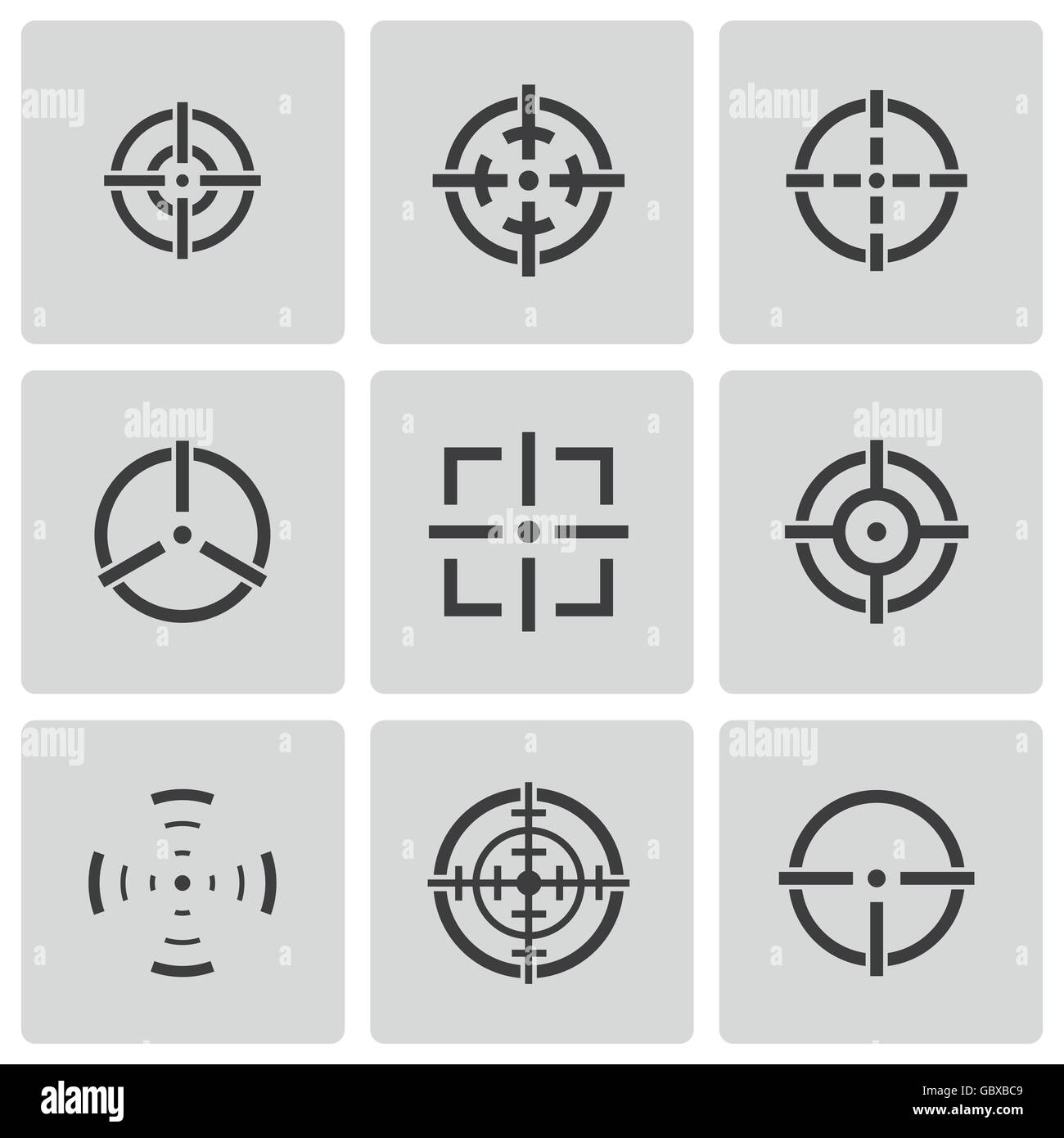 Crosshairs vector Cut Out Stock Images & Pictures - Alamy