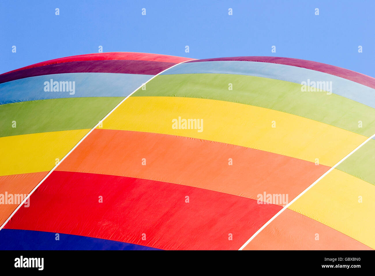 Hot air balloon being inflated Stock Photo - Alamy