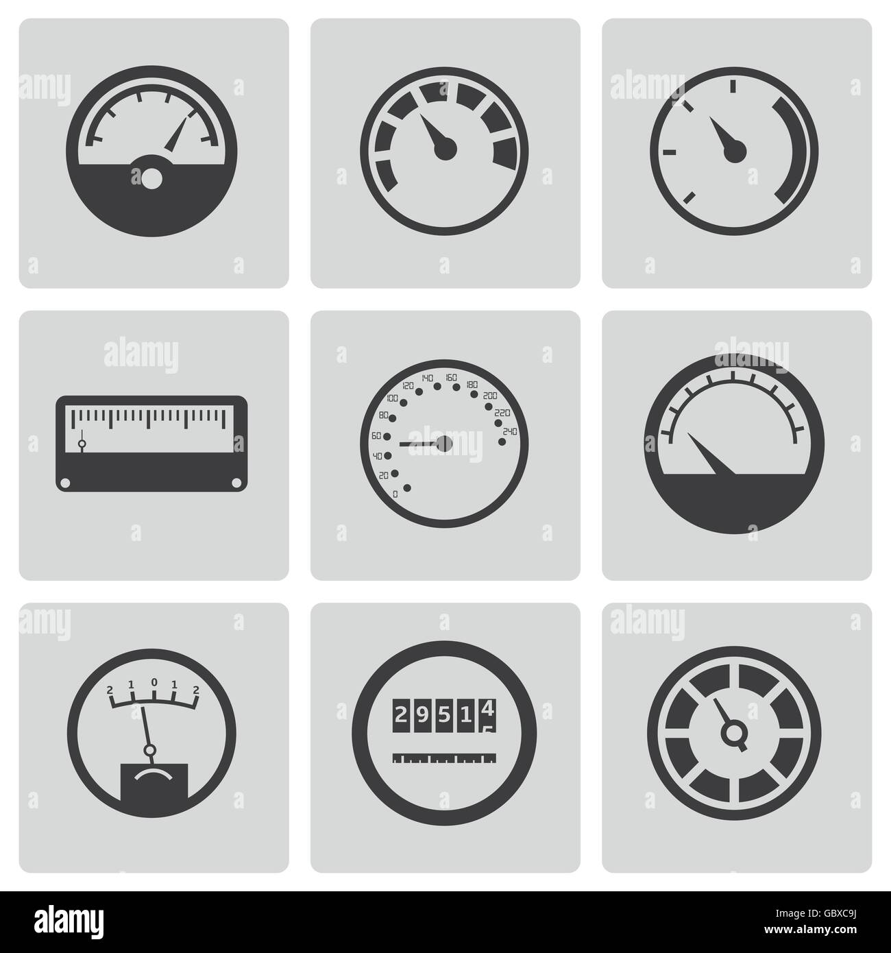 Industrial gauges Stock Vector Images - Alamy