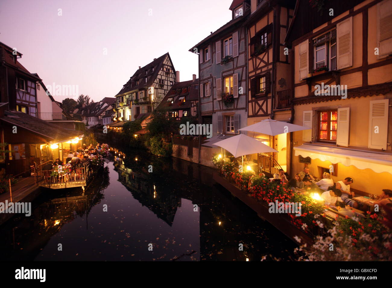 the old city of Colmar in the province of Alsace in France in Europe ...