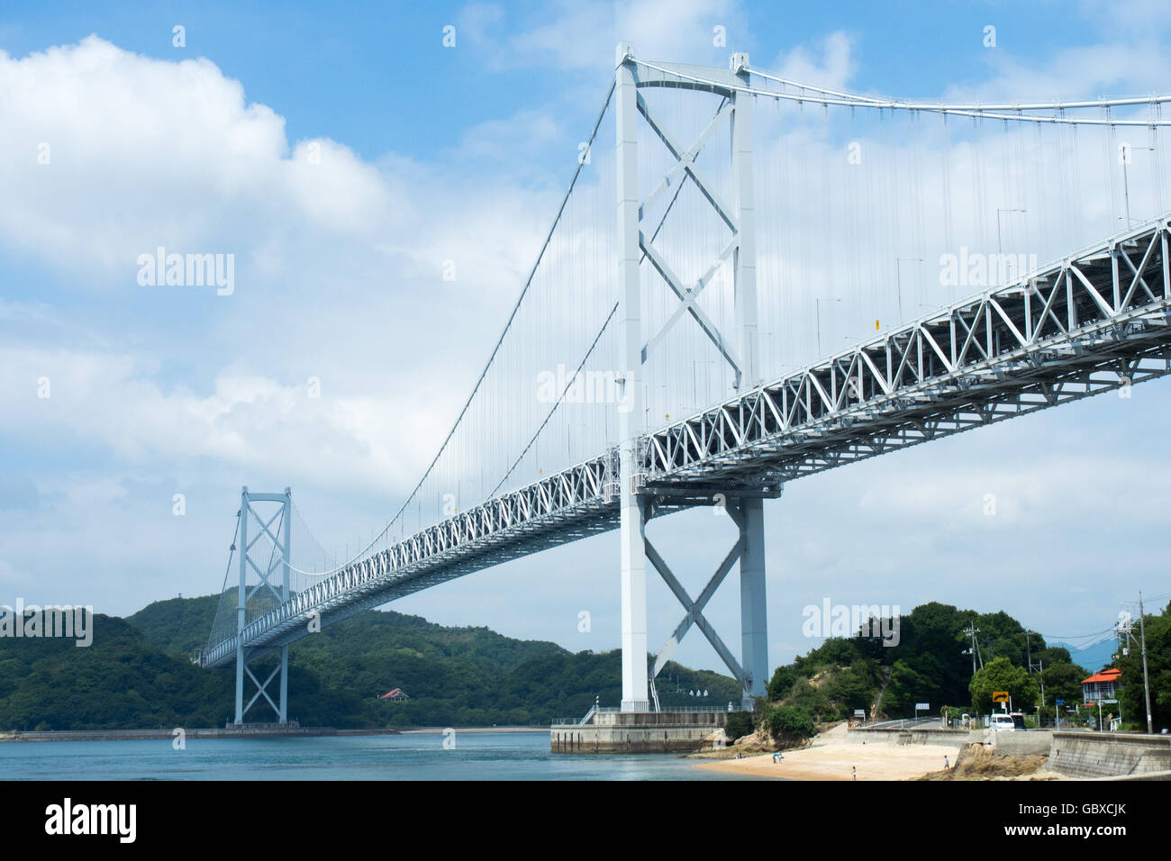 Innoshima Bridge connecting the islands of Innoshima and Mukaishima in ...