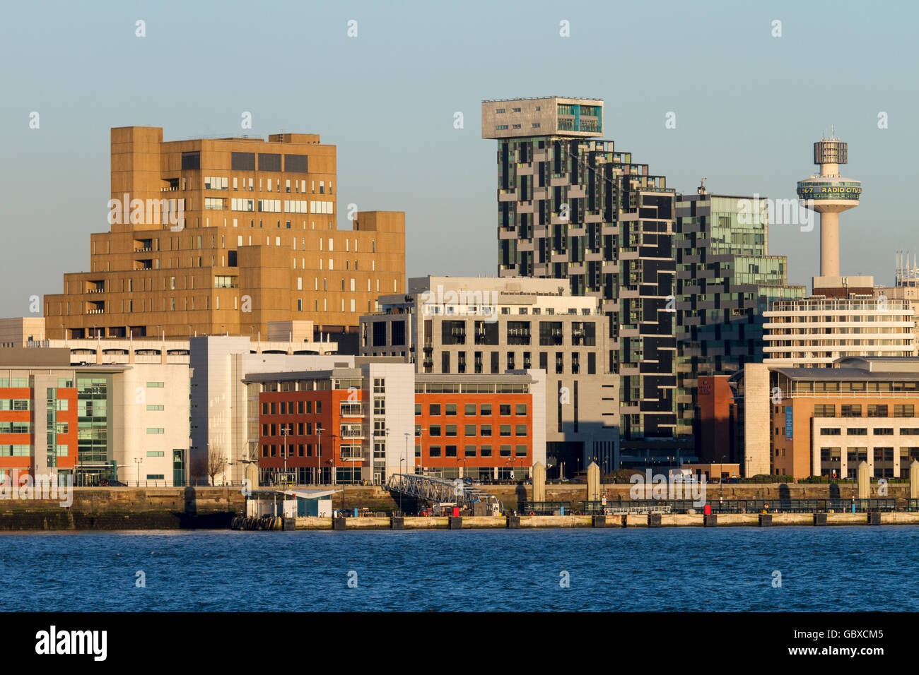 Liverpool waterfront skyline, England Stock Photo - Alamy