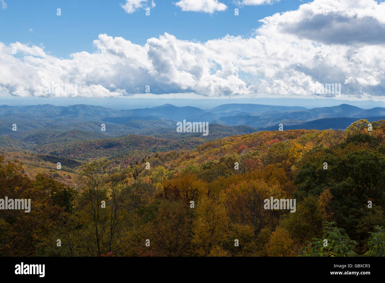 Fall color in blue ridge mountains hi-res stock photography and images ...