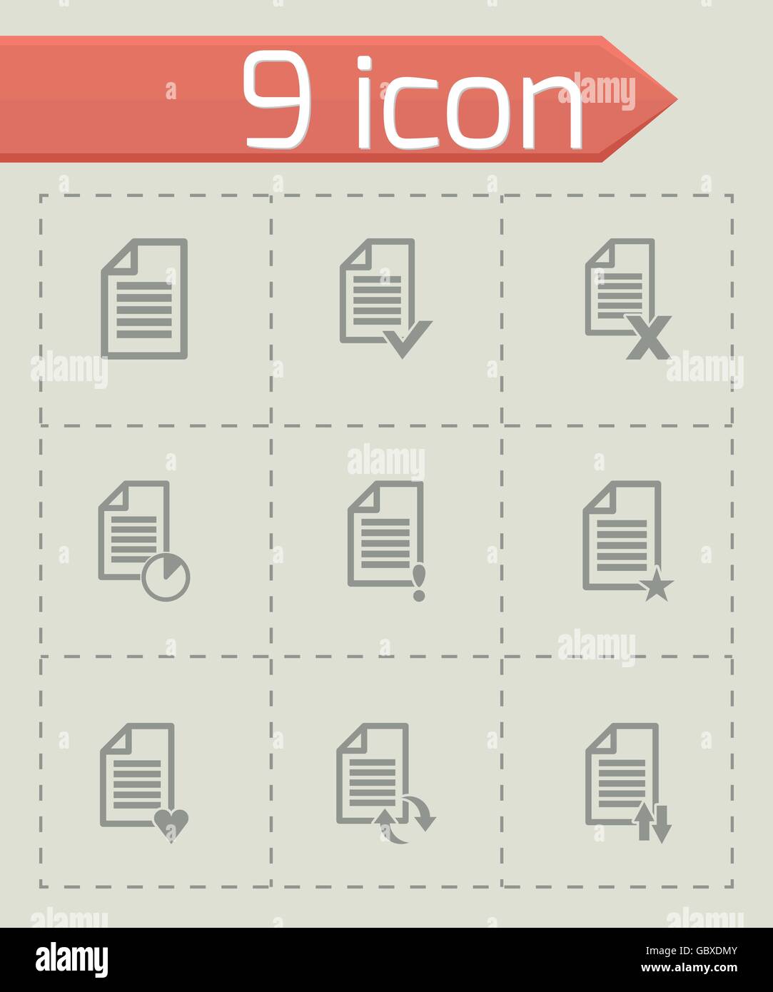 File document icon symbol Stock Vector Images - Alamy