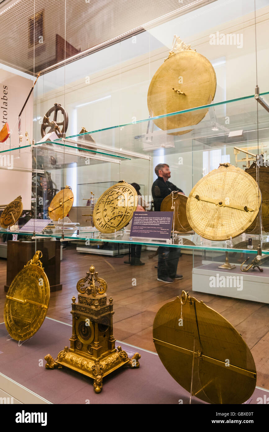 England, Oxfordshire, Oxford, Museum of the History of Science, Display ...