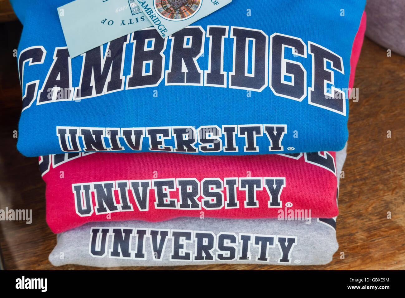 England, Cambridgeshire, Cambridge, Shop Window Display of University ...