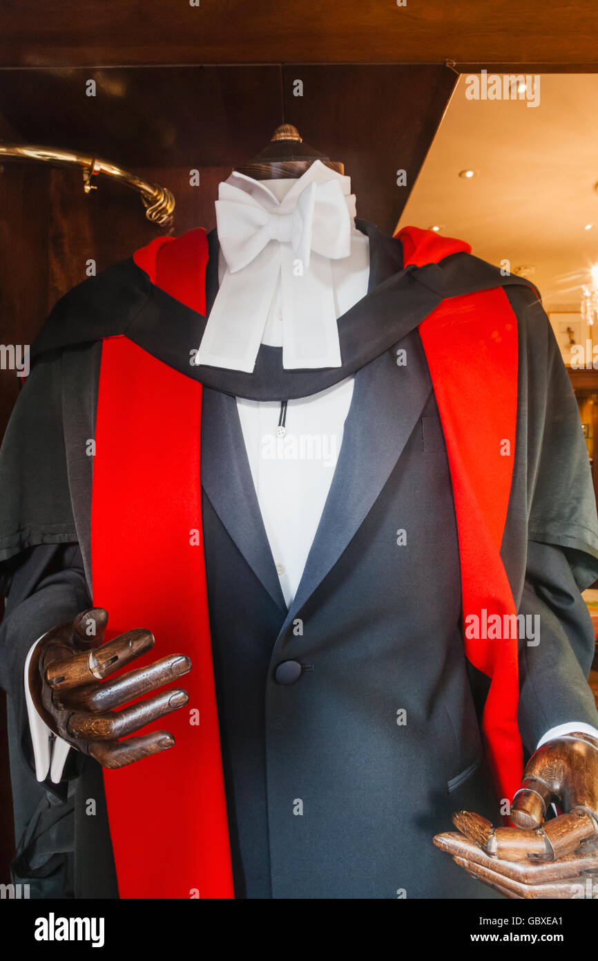 England, Cambridgeshire, Cambridge, Shop Window Display of Graduation ...