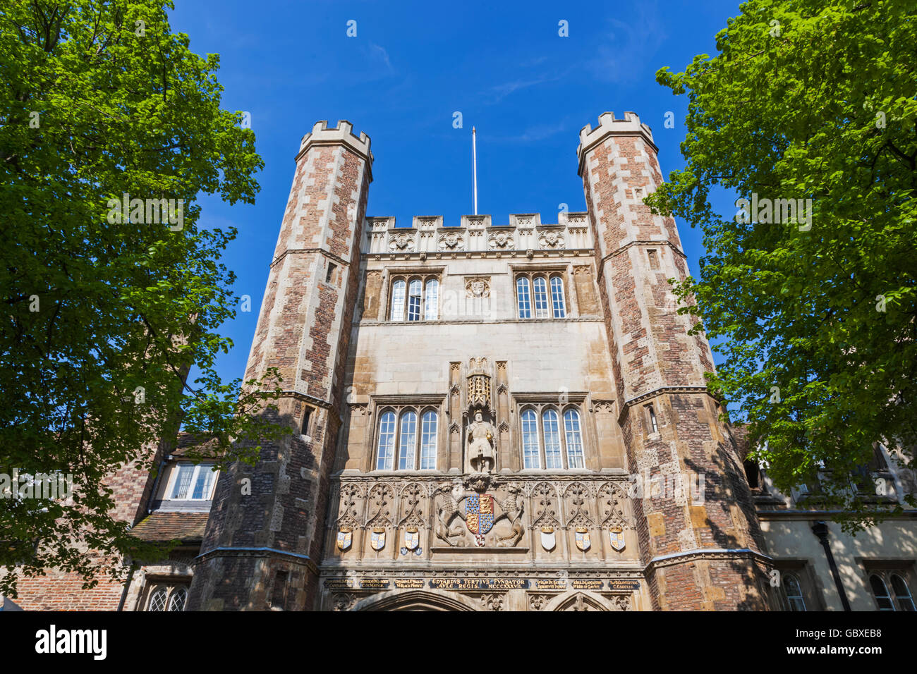 England, Cambridgeshire, Cambridge, Trinity College, The Great Gate ...