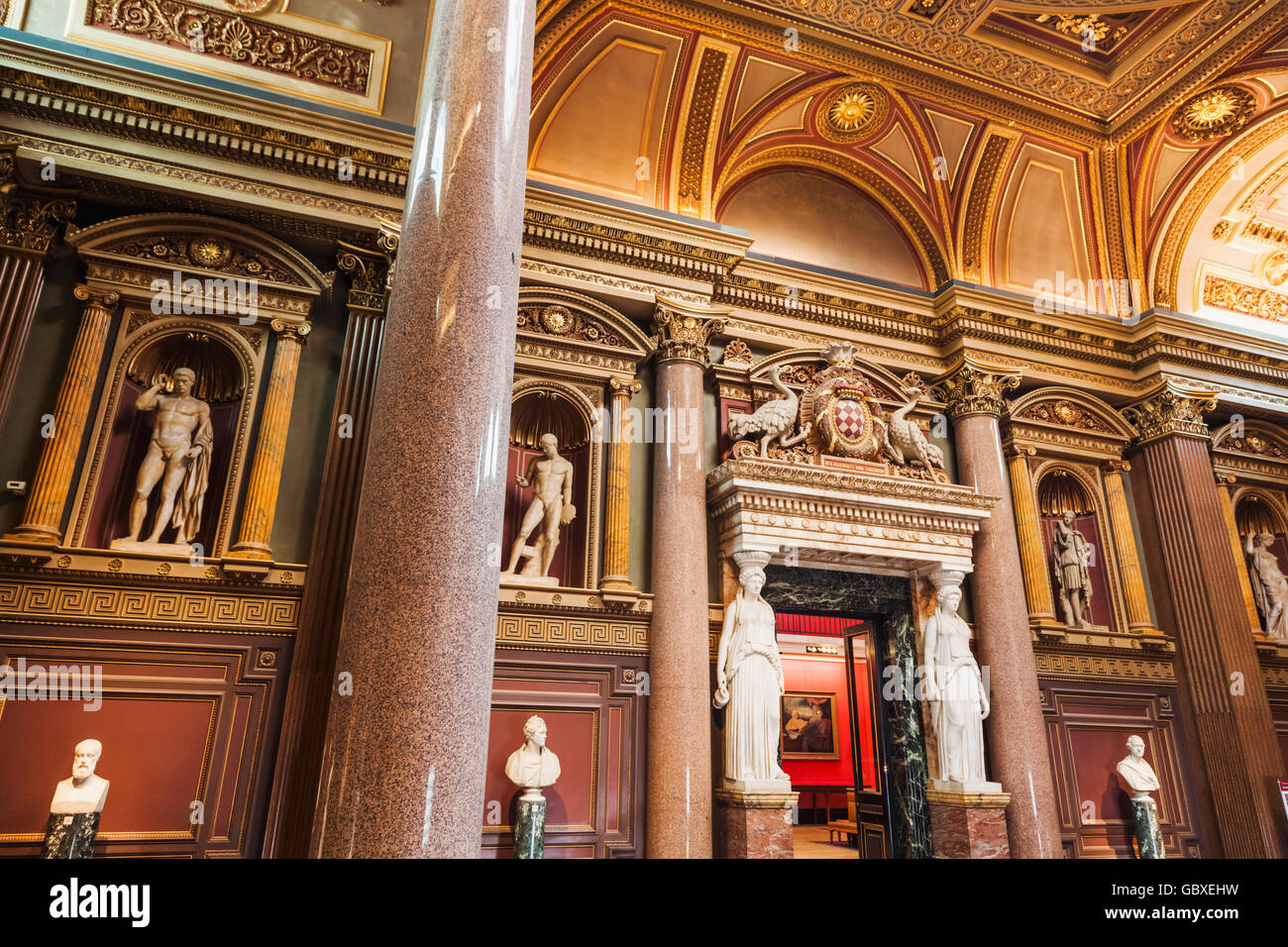 England, Cambridgeshire, Cambridge, Fitzwilliam Museum, Interior View ...