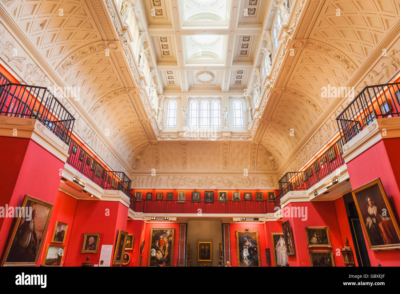 England, Cambridgeshire, Cambridge, Fitzwilliam Museum, Interior View ...