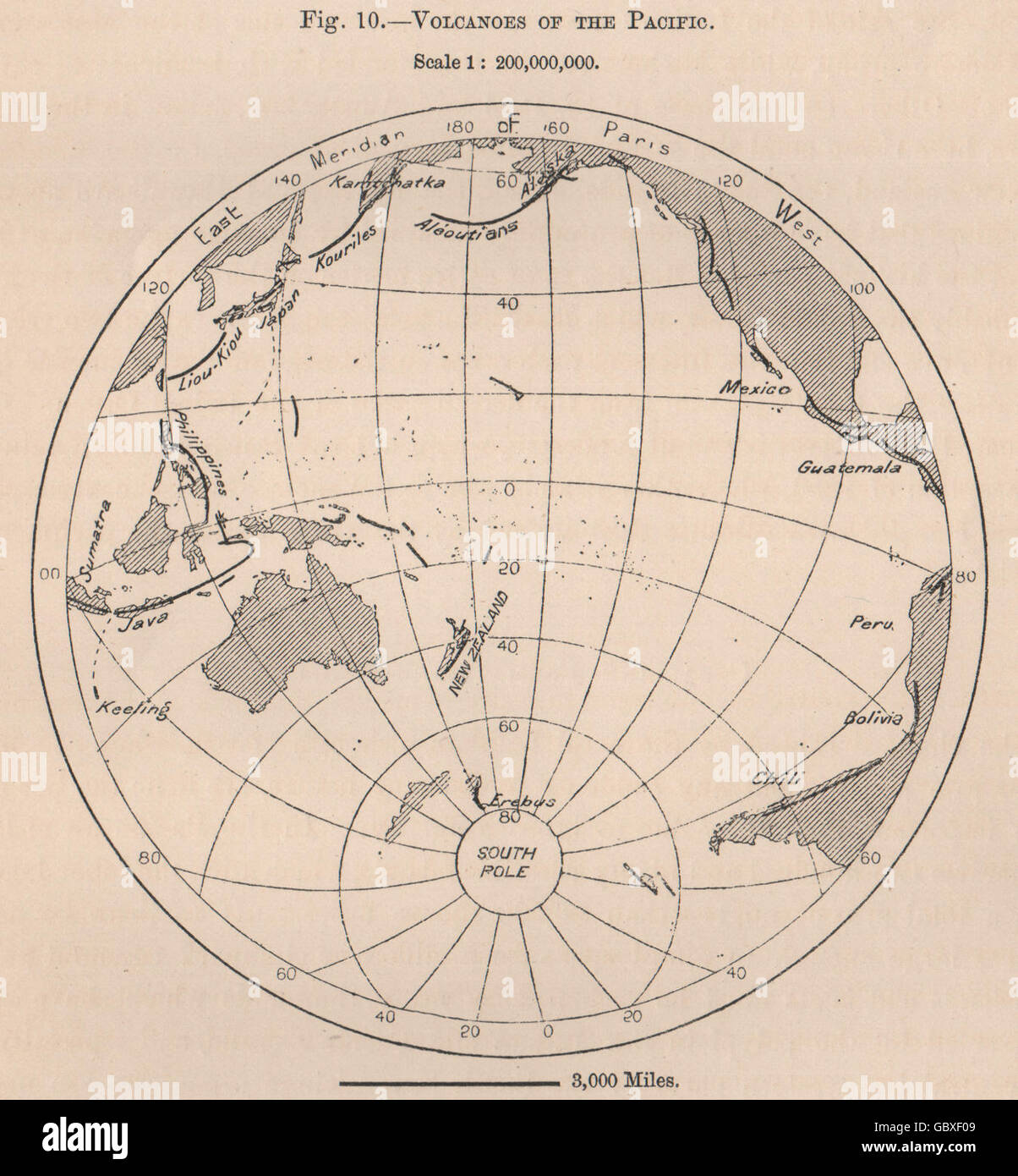 Map ocean volcanoes hi-res stock photography and images - Alamy