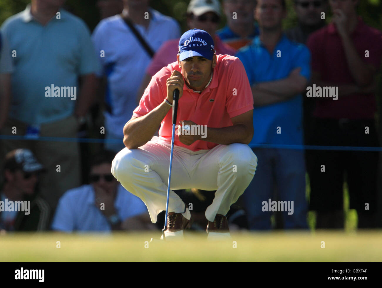 General view of the action at the european open hi-res stock ...