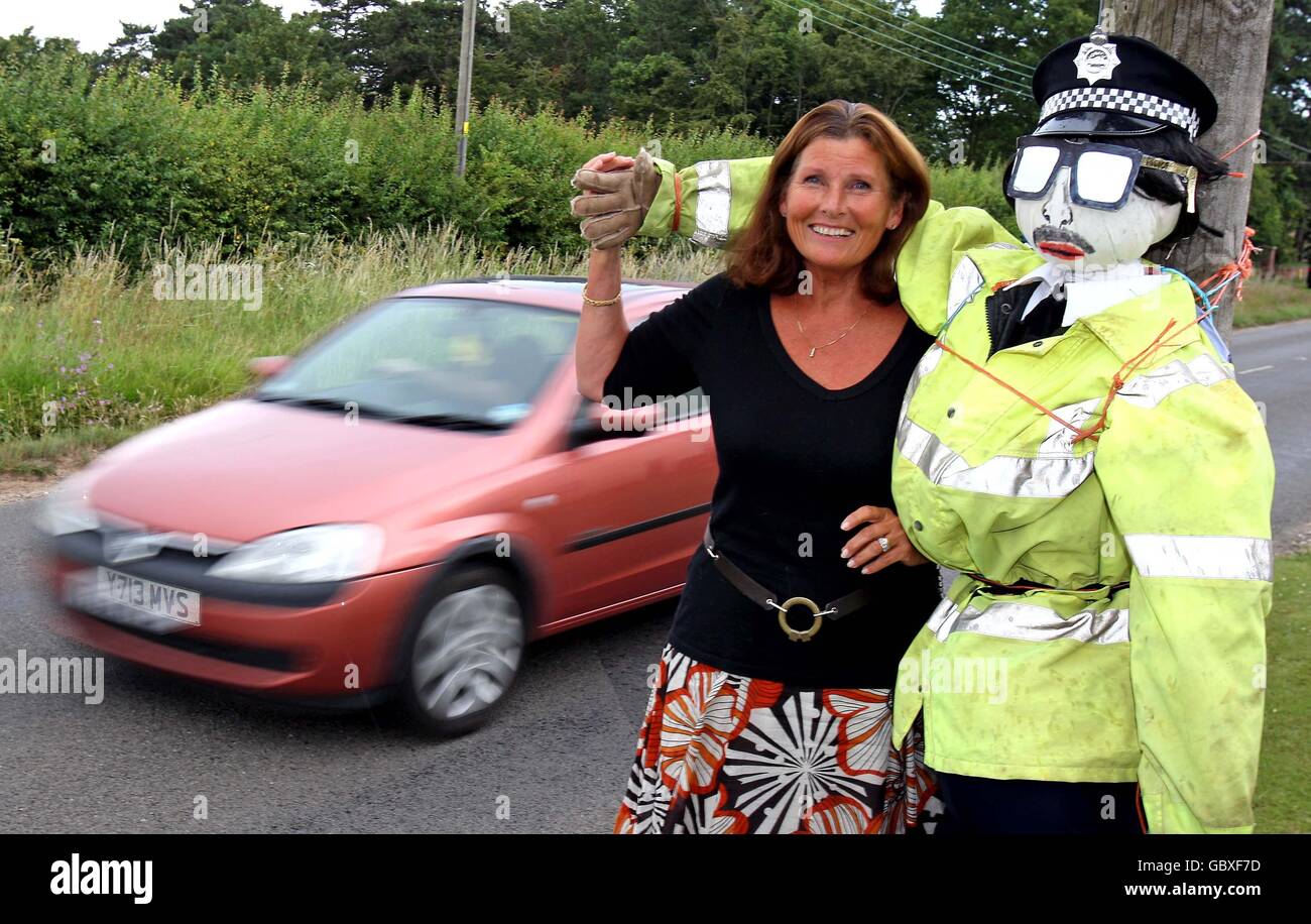 Scarecrow with speed camera hi-res stock photography and images - Alamy