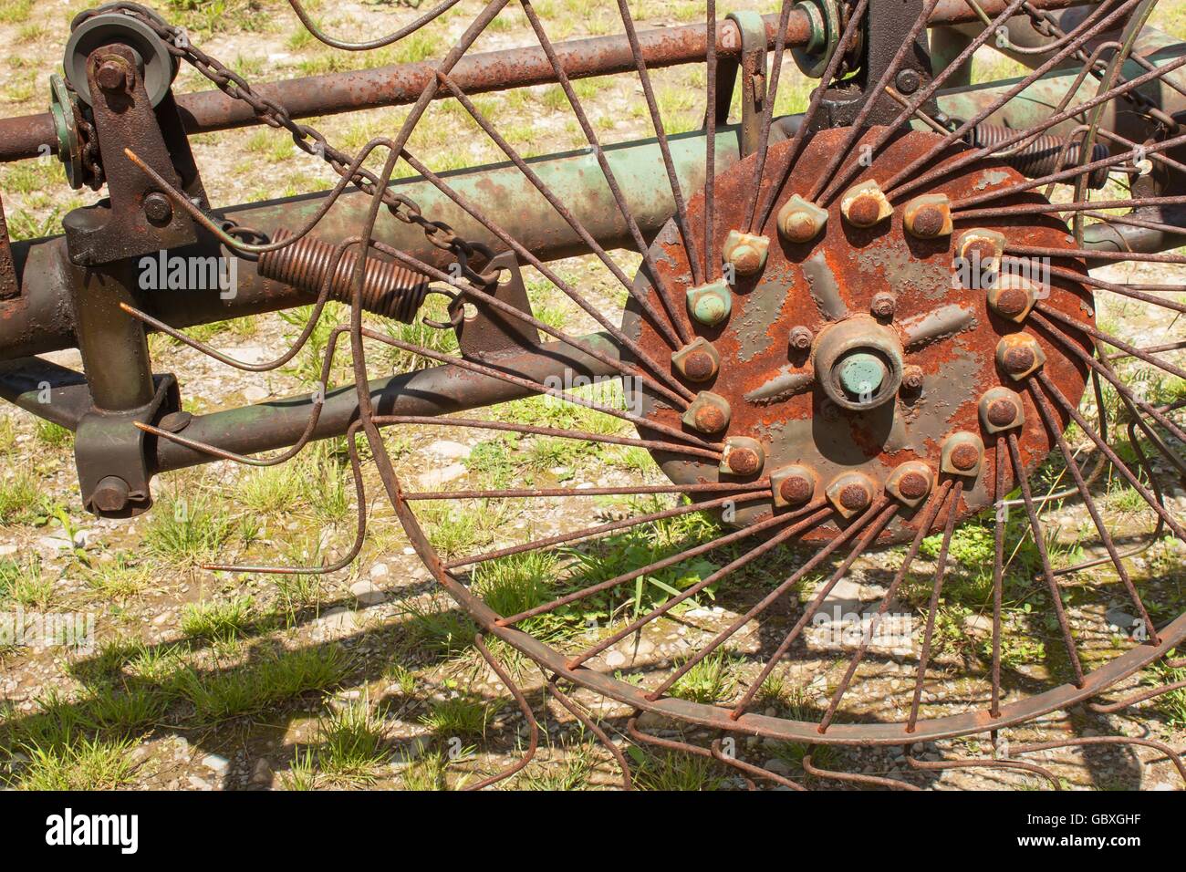 Vintage agricultural hay making machine hi-res stock photography and ...