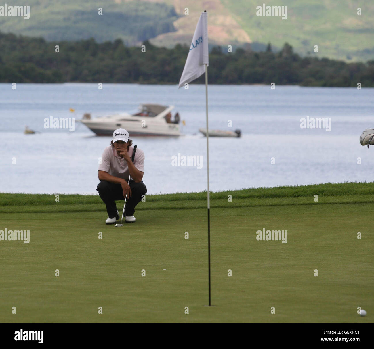 Australia's Adam Scott on the 18th during the Barclays Scottish Open at ...