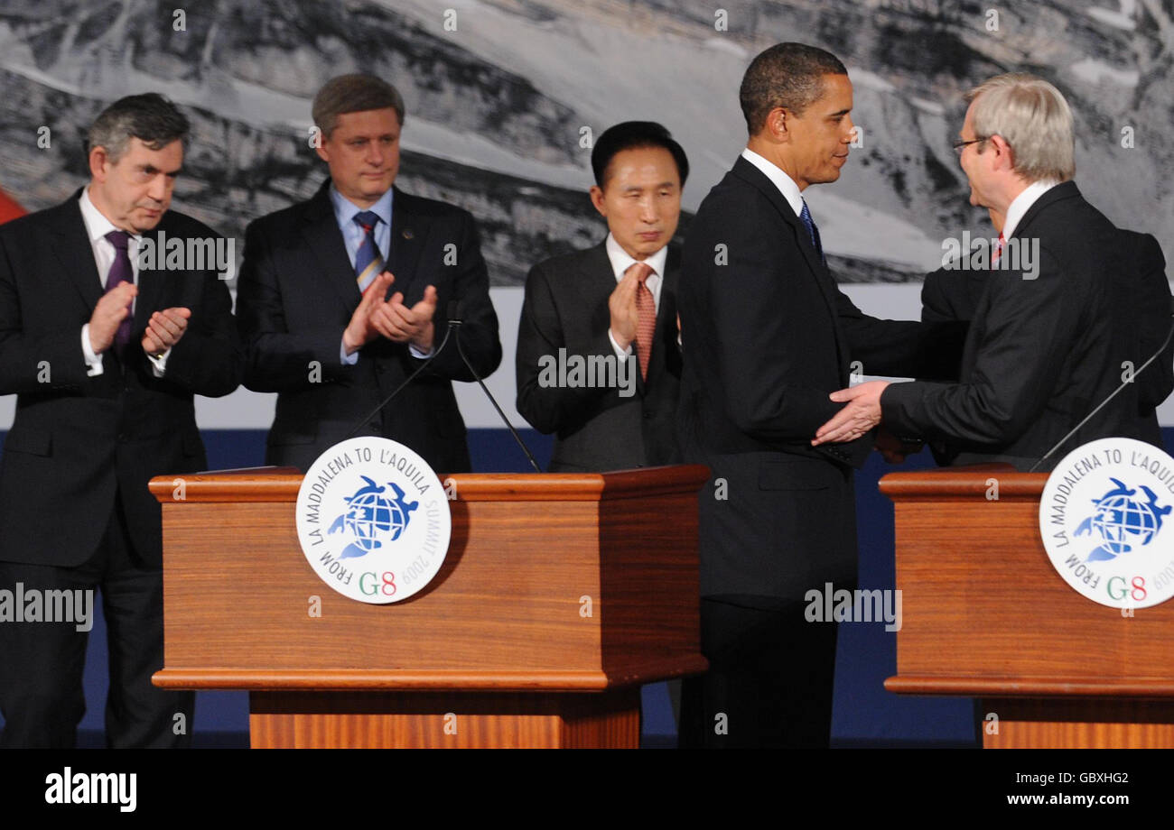 Italy G8 Summit Stock Photo - Alamy