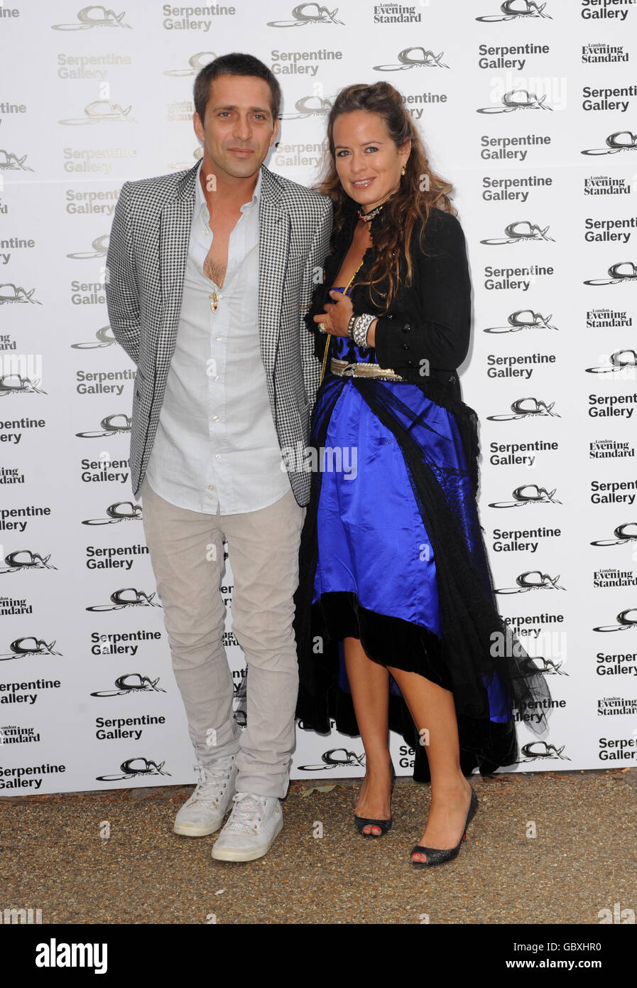 Jade Jagger and husband Dan Williams arrive for the Serpentine Gallery ...